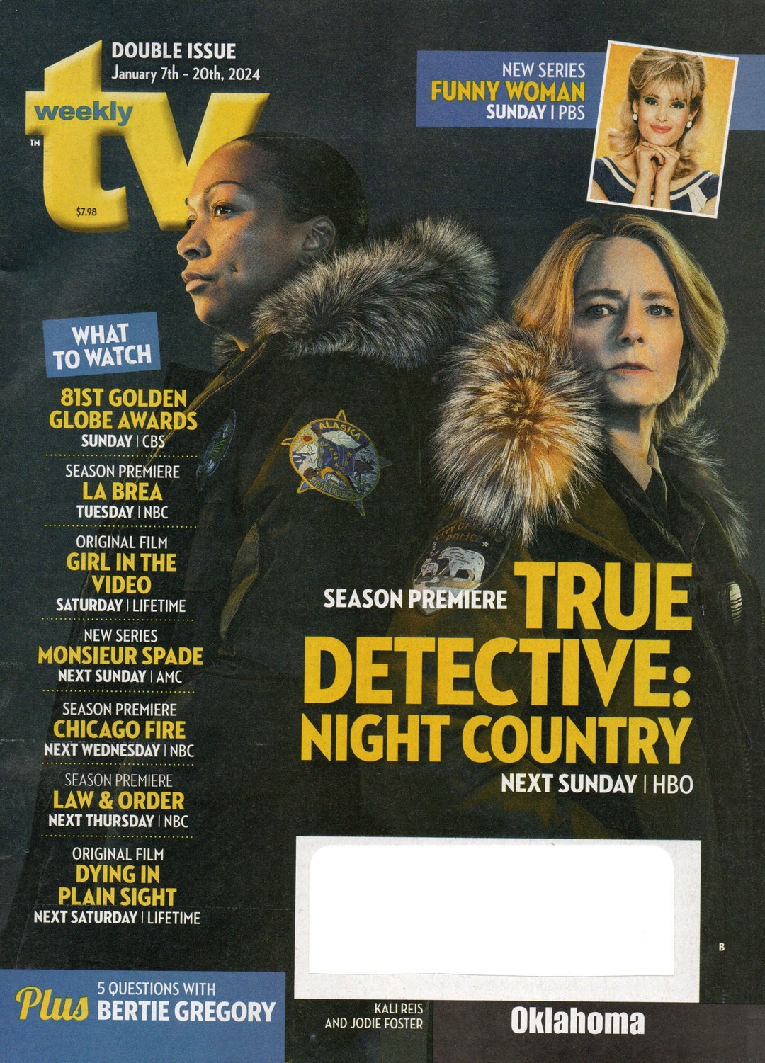 TV WEEKLY Magazine January 7-20 2024 Kali Reis Jodie Foster True ...