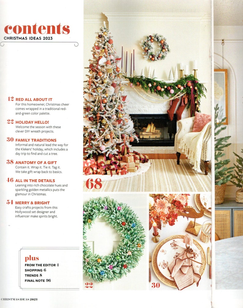 CHRISTMAS IDEAS Magazine Better Homes & Gardens December 2023 98 Pages ...