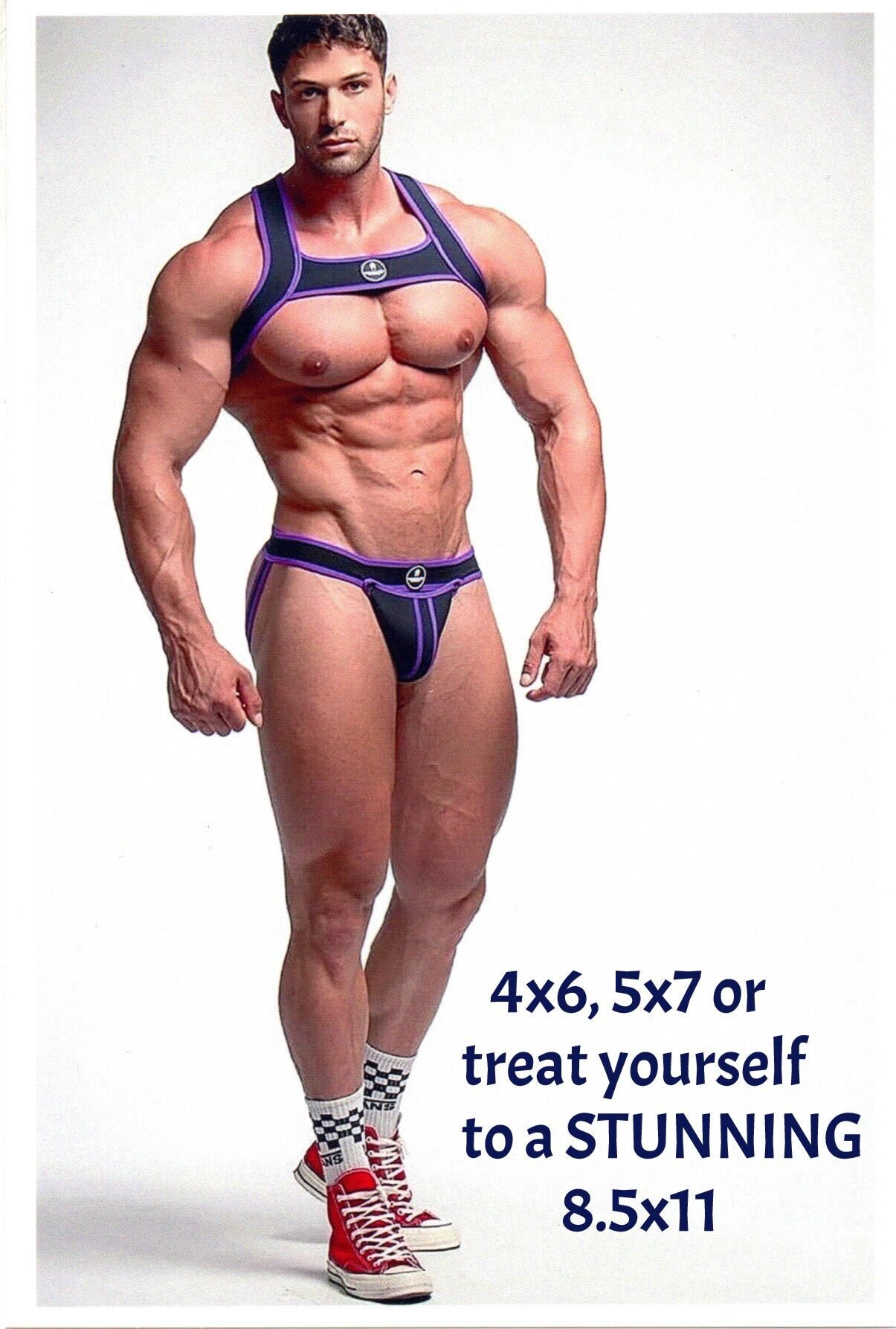 Handsome Muscular Male Bodybuilder Gay Interest Lgbtq Photo Photograph