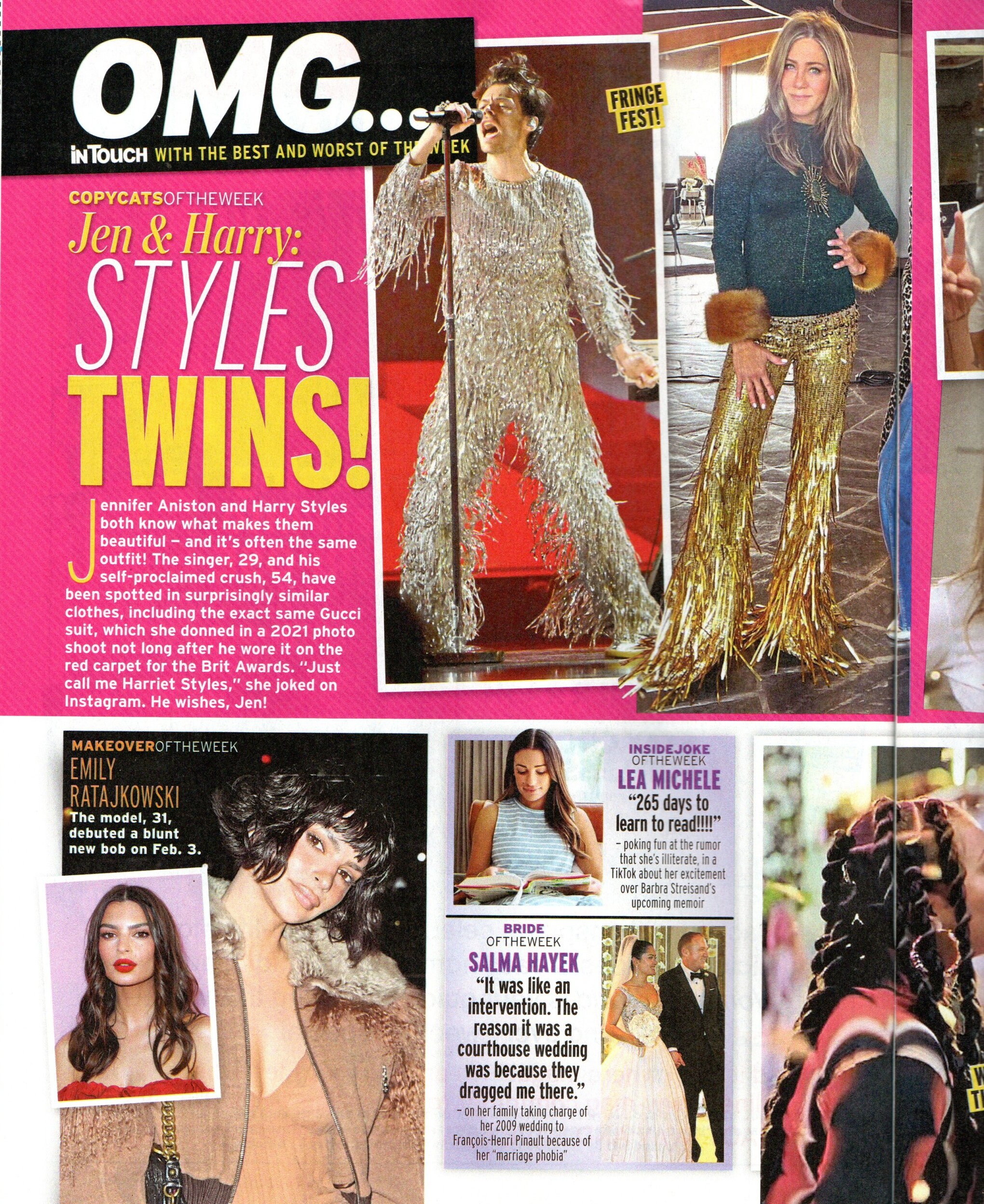IN TOUCH Magazine February 27 2023 Shiloh Jolie-pitt Brad Pitt - Etsy