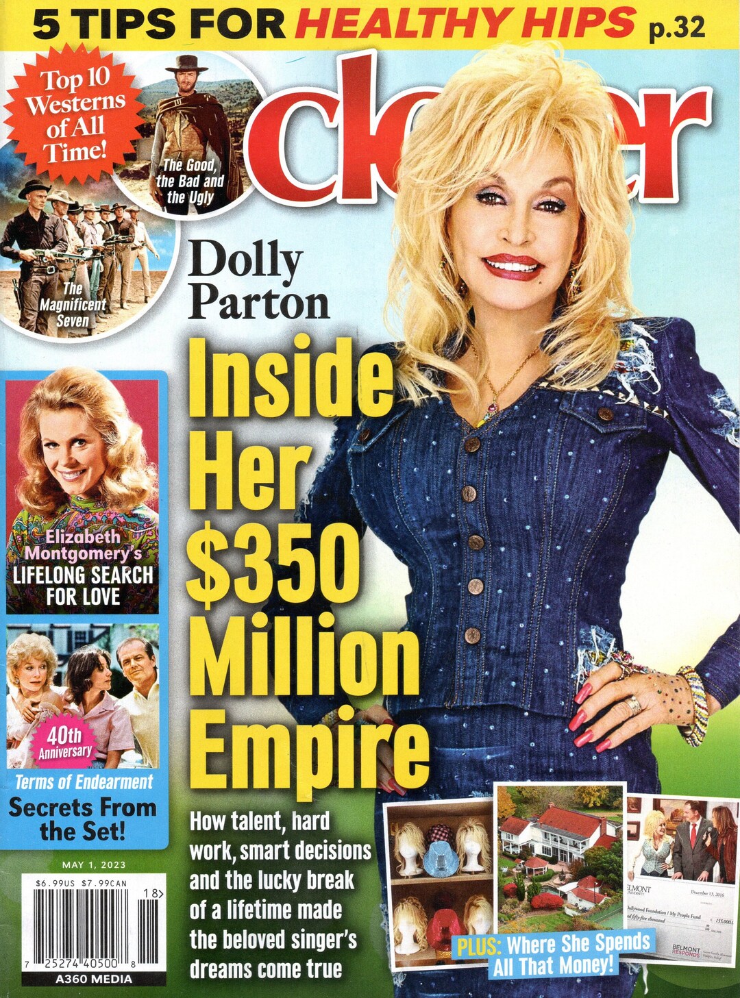 CLOSER Magazine May 1 2023 Dolly Parton Elizabeth Montgomery Suzanne ...