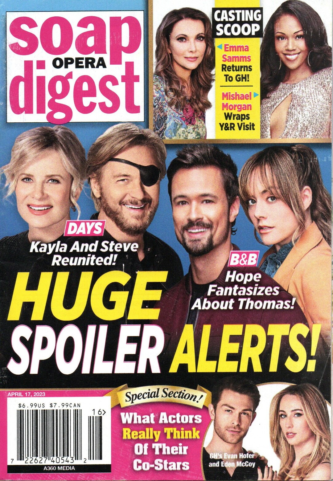 Soap Opera Digest Magazine April 17 2023 Mary Beth Evans Stephen