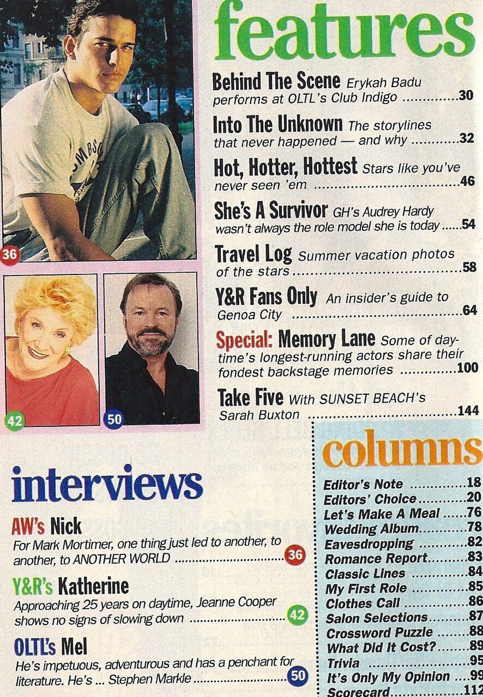SOAP OPERA DIGEST Magazine September 16 1997 Tracey E. Bregman John ...