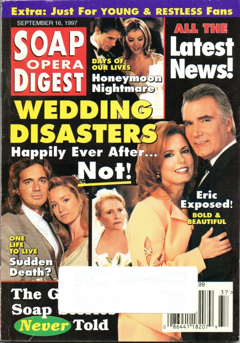 SOAP OPERA DIGEST Magazine September 16 1997 Tracey E. Bregman John ...