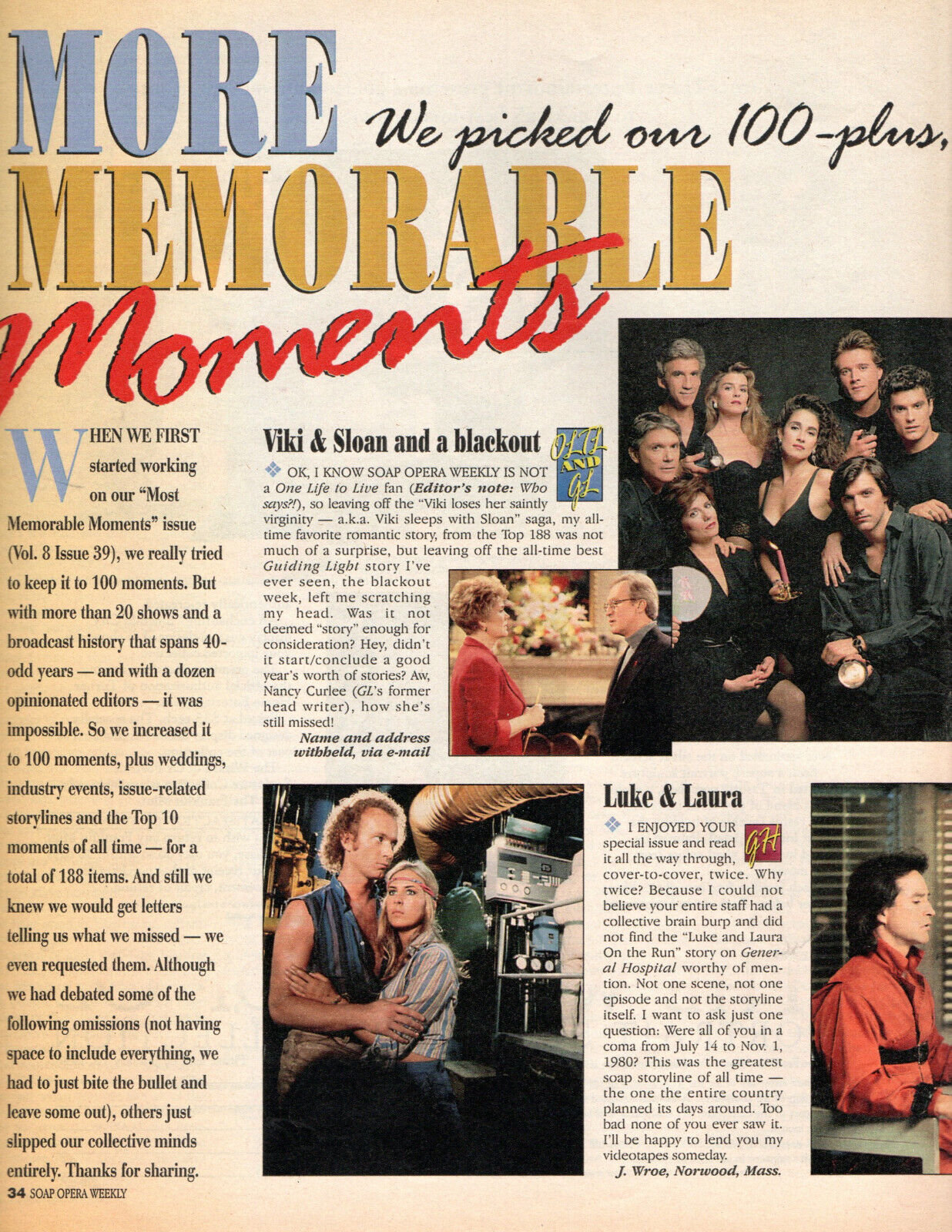 SOAP OPERA WEEKLY Magazine December 9 1997 Mary Beth Evans Stephen ...