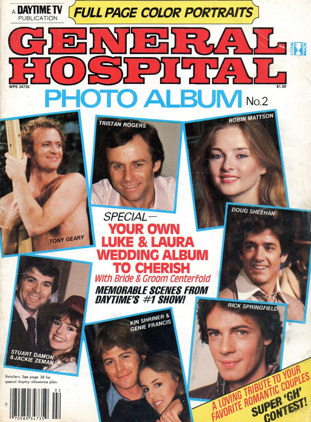 GENERAL HOSPITAL Photo Album No. 2 magazine 1981 Full Page Color ...