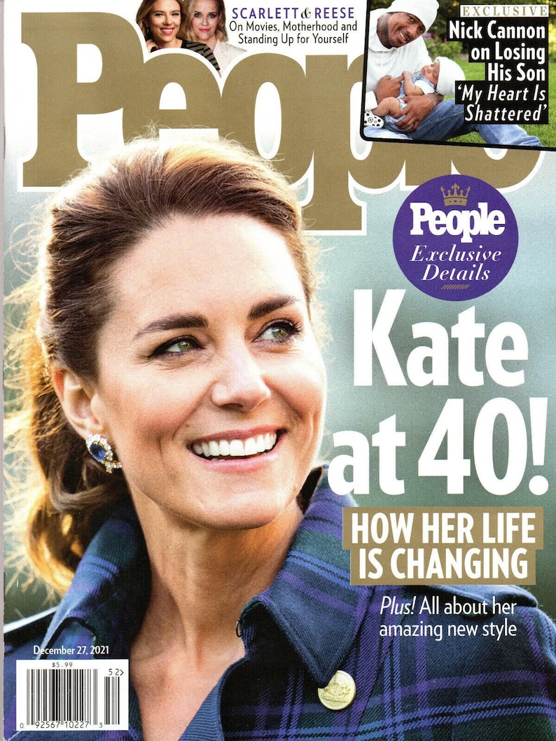 PEOPLE Magazine December 27 2021 Princess Kate Nick Cannon Scarlett ...
