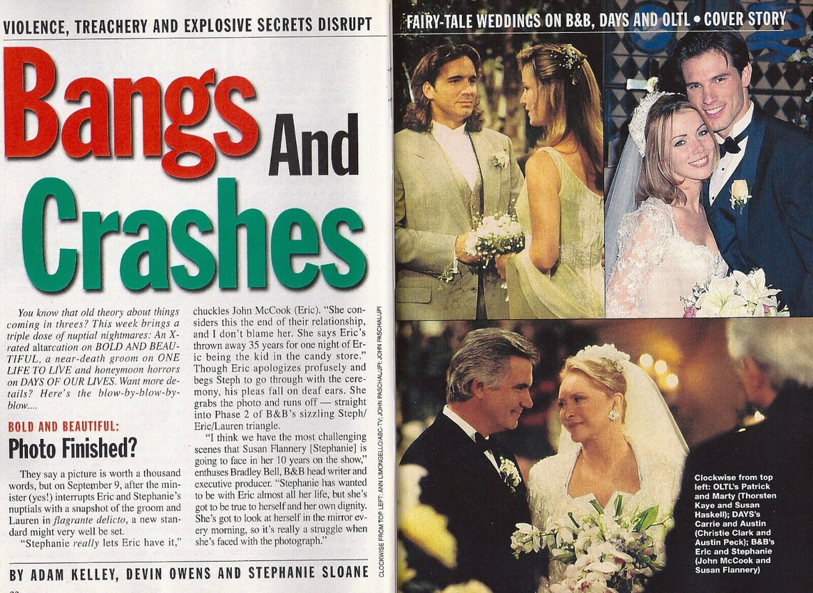 SOAP OPERA DIGEST Magazine September 16 1997 Tracey E. Bregman John ...