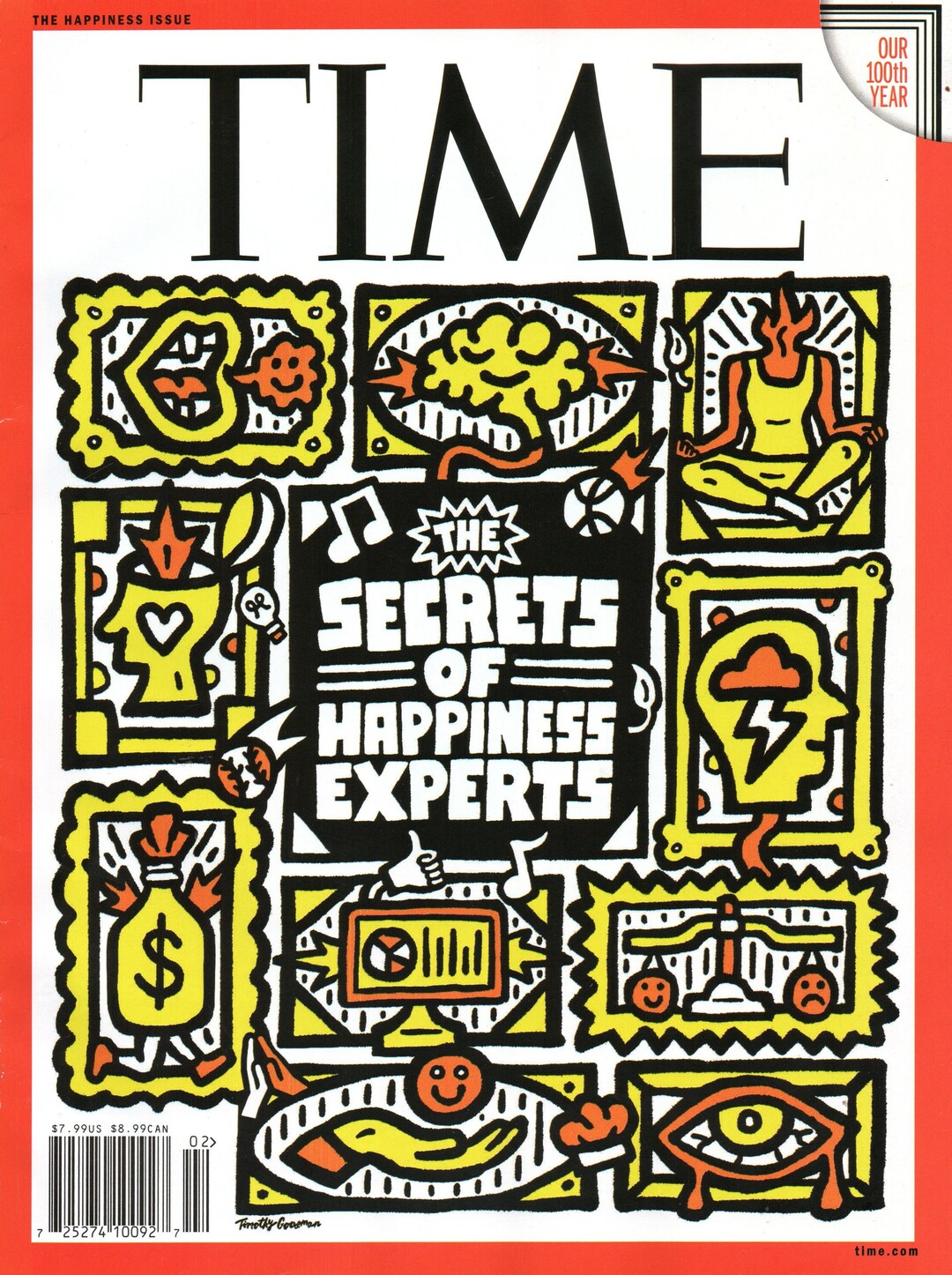 TIME Magazine January 2023 the Happiness Issue Anne Rice Dr. Anthony ...