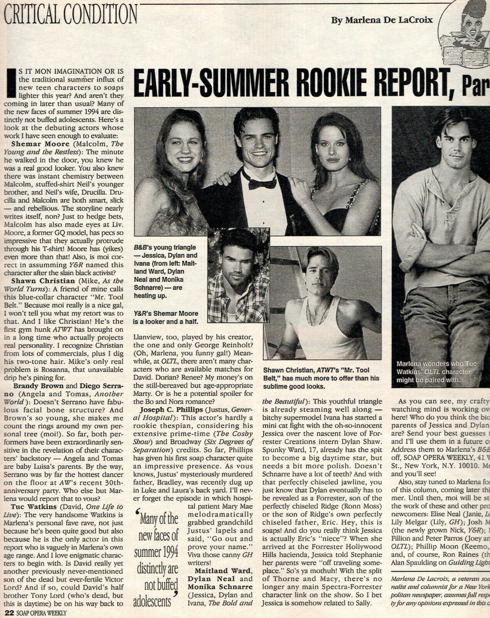 SOAP OPERA WEEKLY Magazine October 11 1994 Robert Kelker-kelly Lisa ...