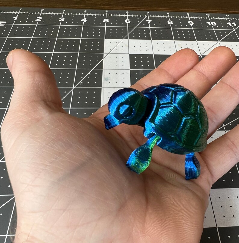 3D Printed Large Cute Baby Turtle Articulated Head and Legs - Etsy