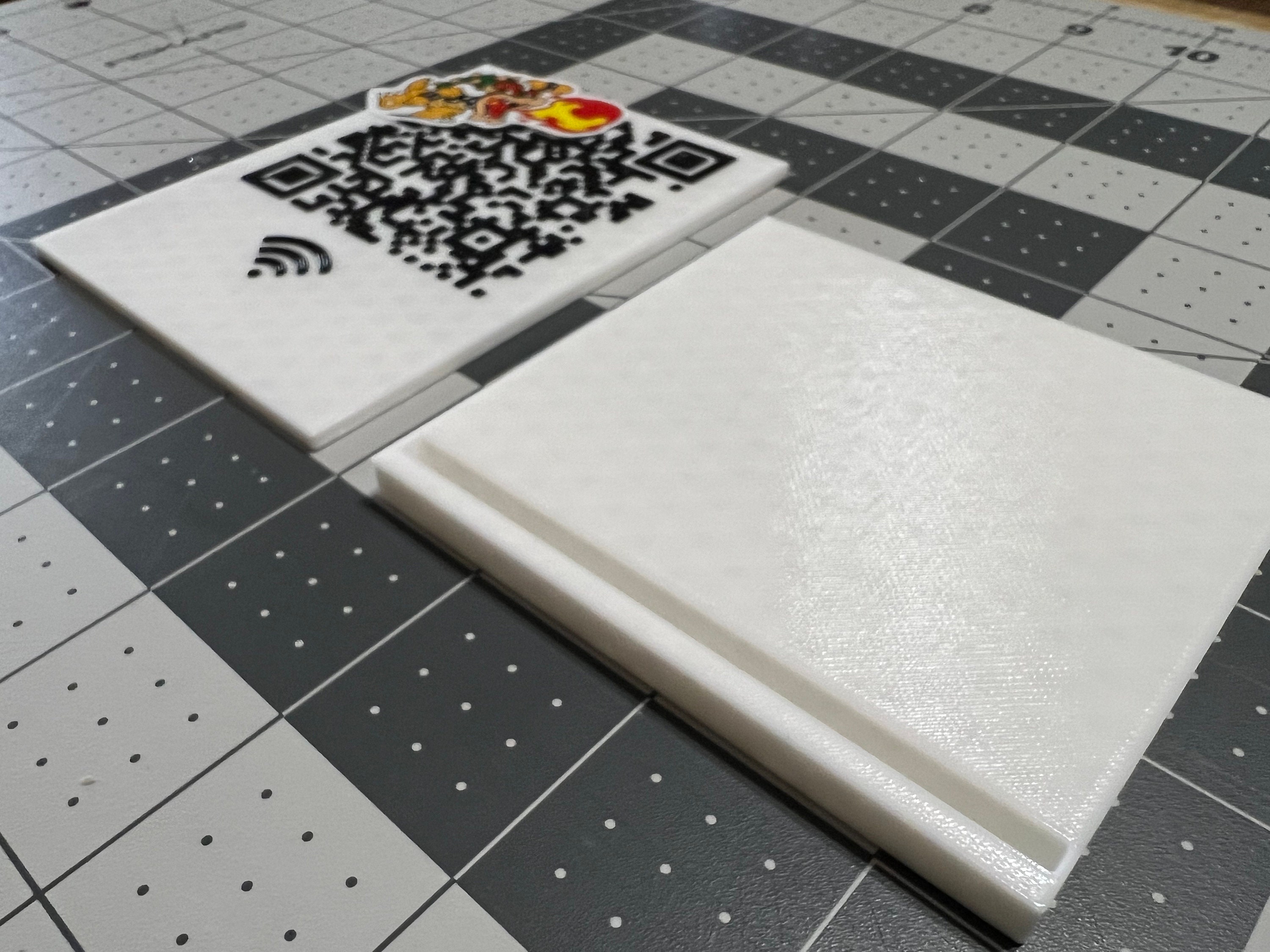 Custom 3D Printed QR Code Stand - WIFI Access - URL Link - Etsy