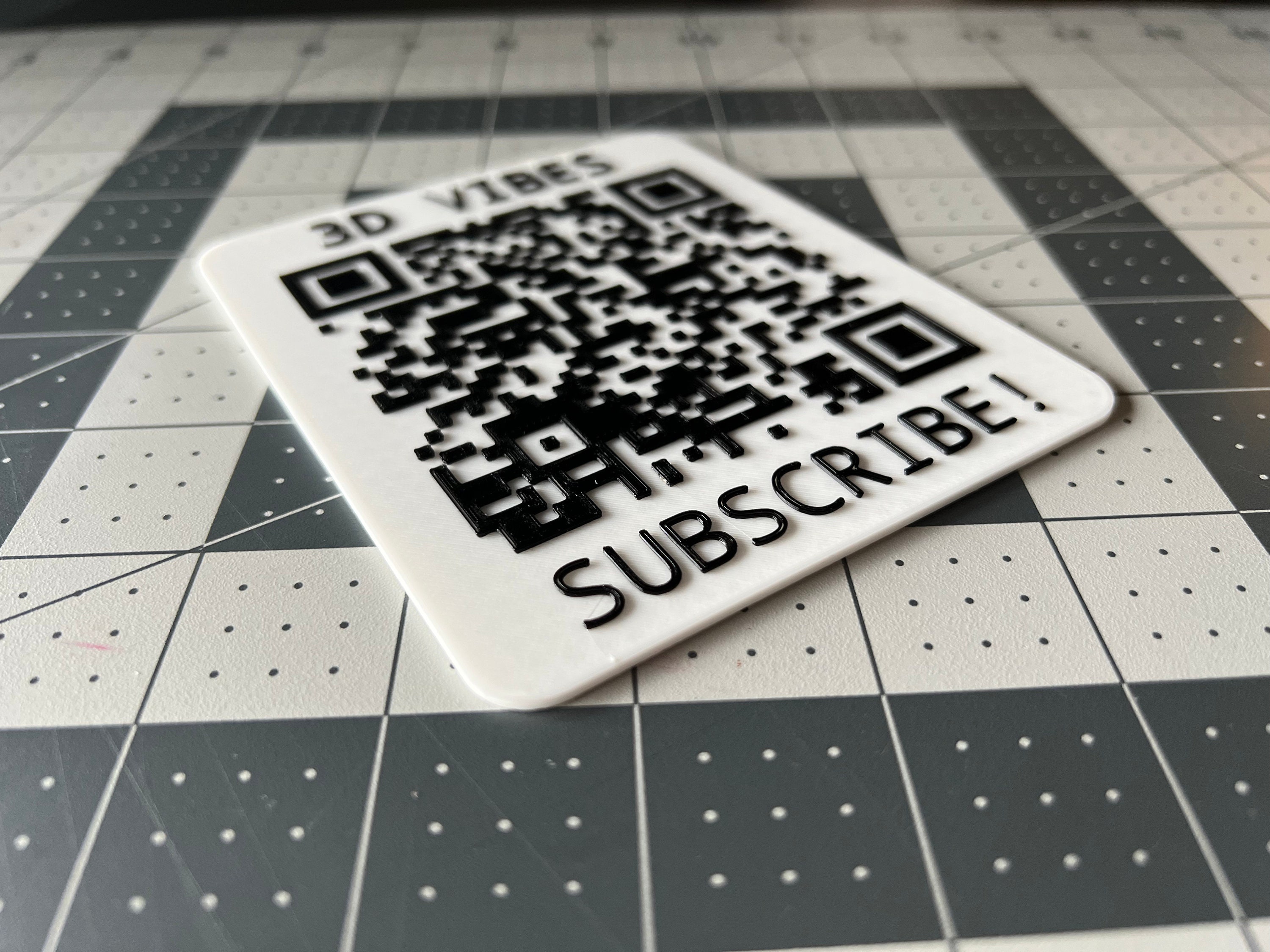 Custom 3d Printed Qr Code Sign Wifi Access Url Link Etsy