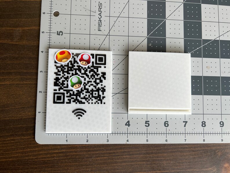 Custom 3D Printed QR Code Stand - WIFI Access - URL Link - Etsy