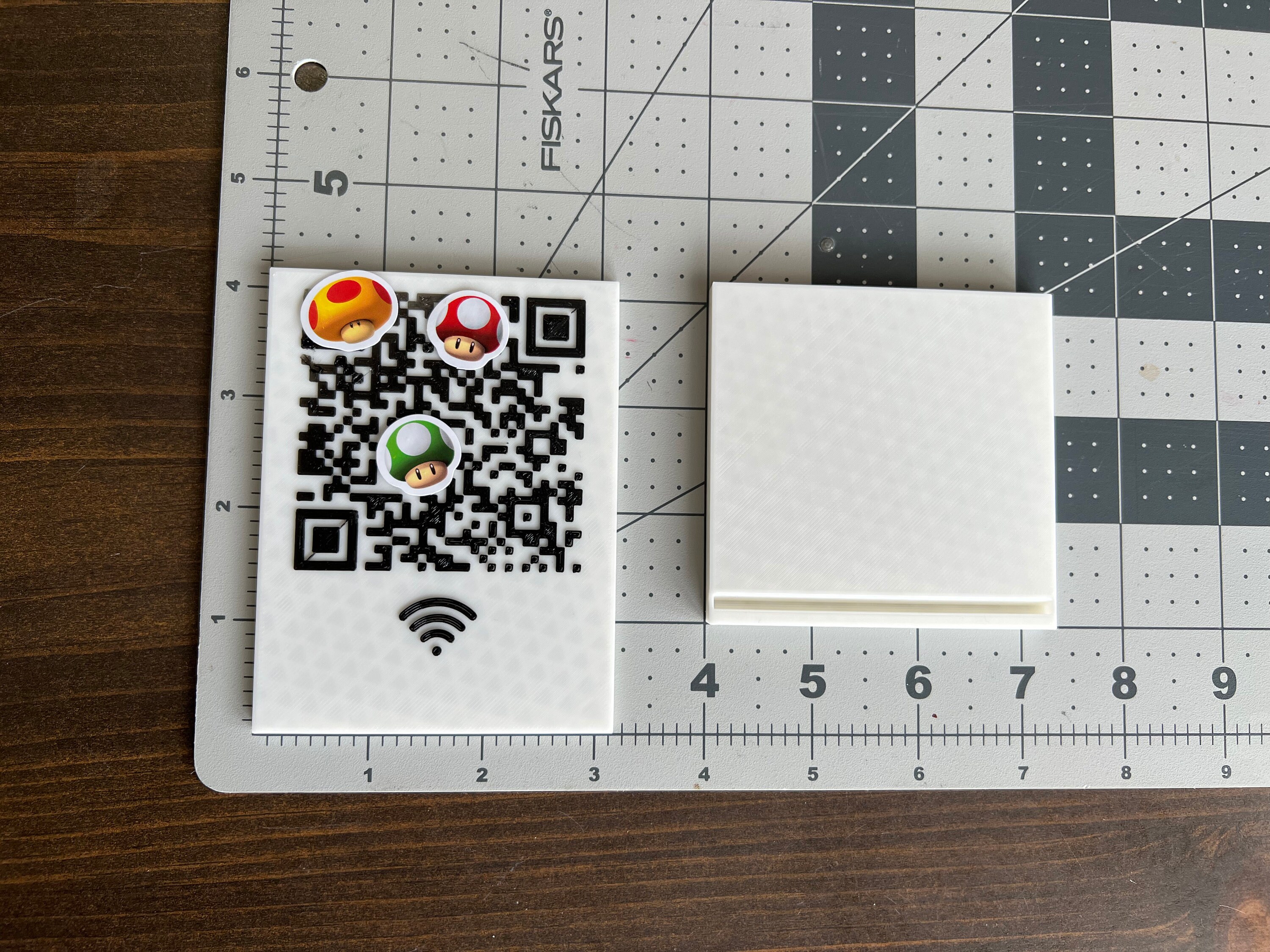 Custom 3D Printed QR Code Stand - WIFI Access - URL Link - Etsy