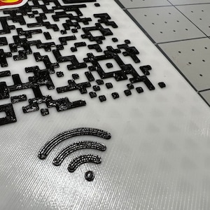 Custom 3D Printed QR Code Stand - WIFI Access - URL Link - Etsy