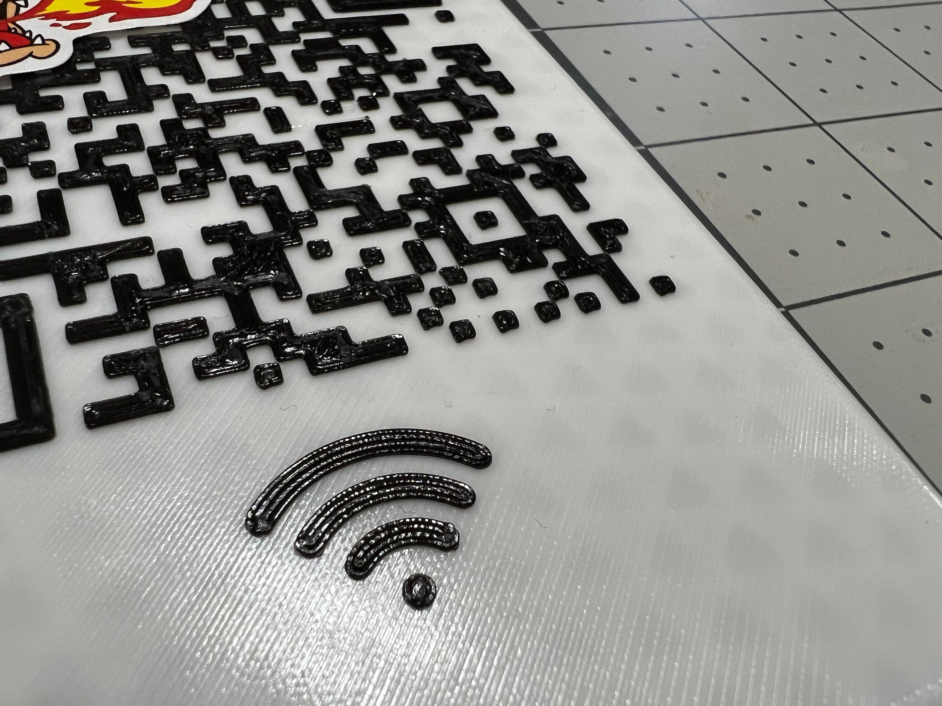 Custom 3D Printed QR Code Stand - WIFI Access - URL Link - Etsy