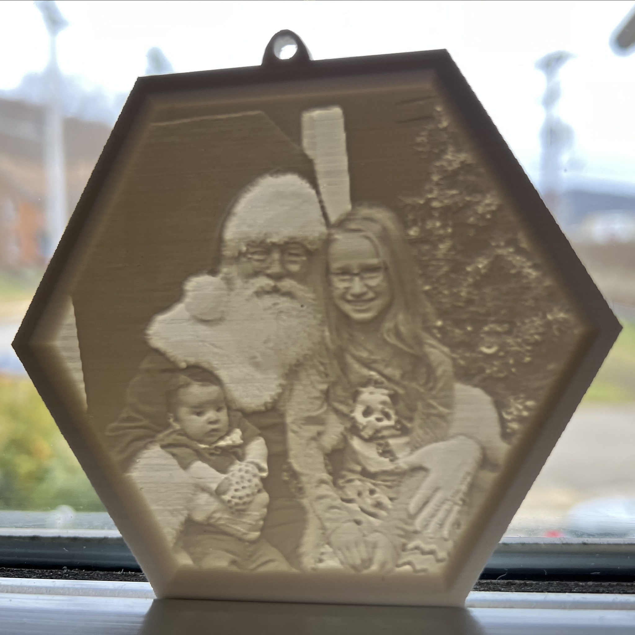 Custom Hexagon Lithophane 3D Printed - Etsy