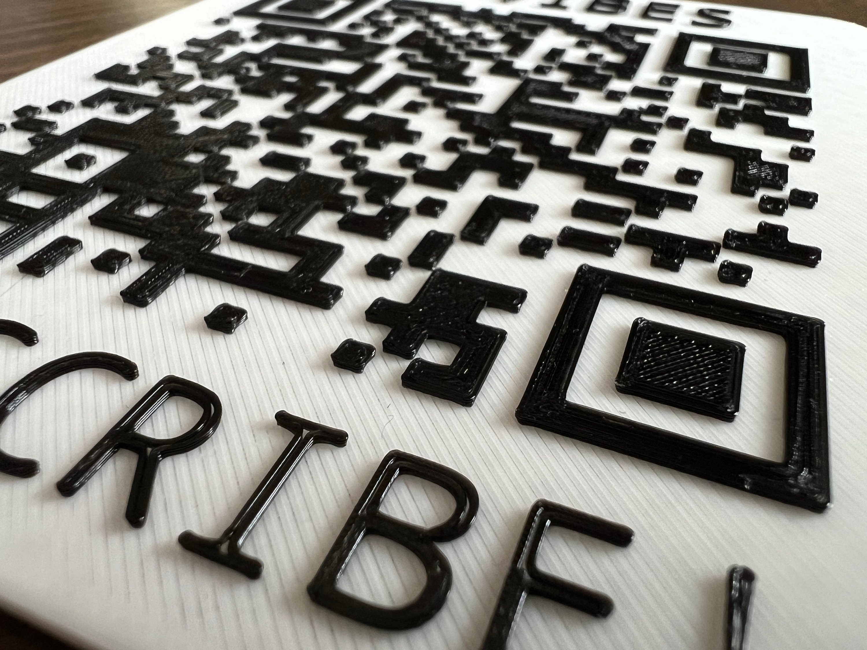 Custom 3D Printed QR Code Sign WIFI Access URL Link - Etsy