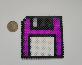 Perler Bead Floppy Disk Coasters - Etsy