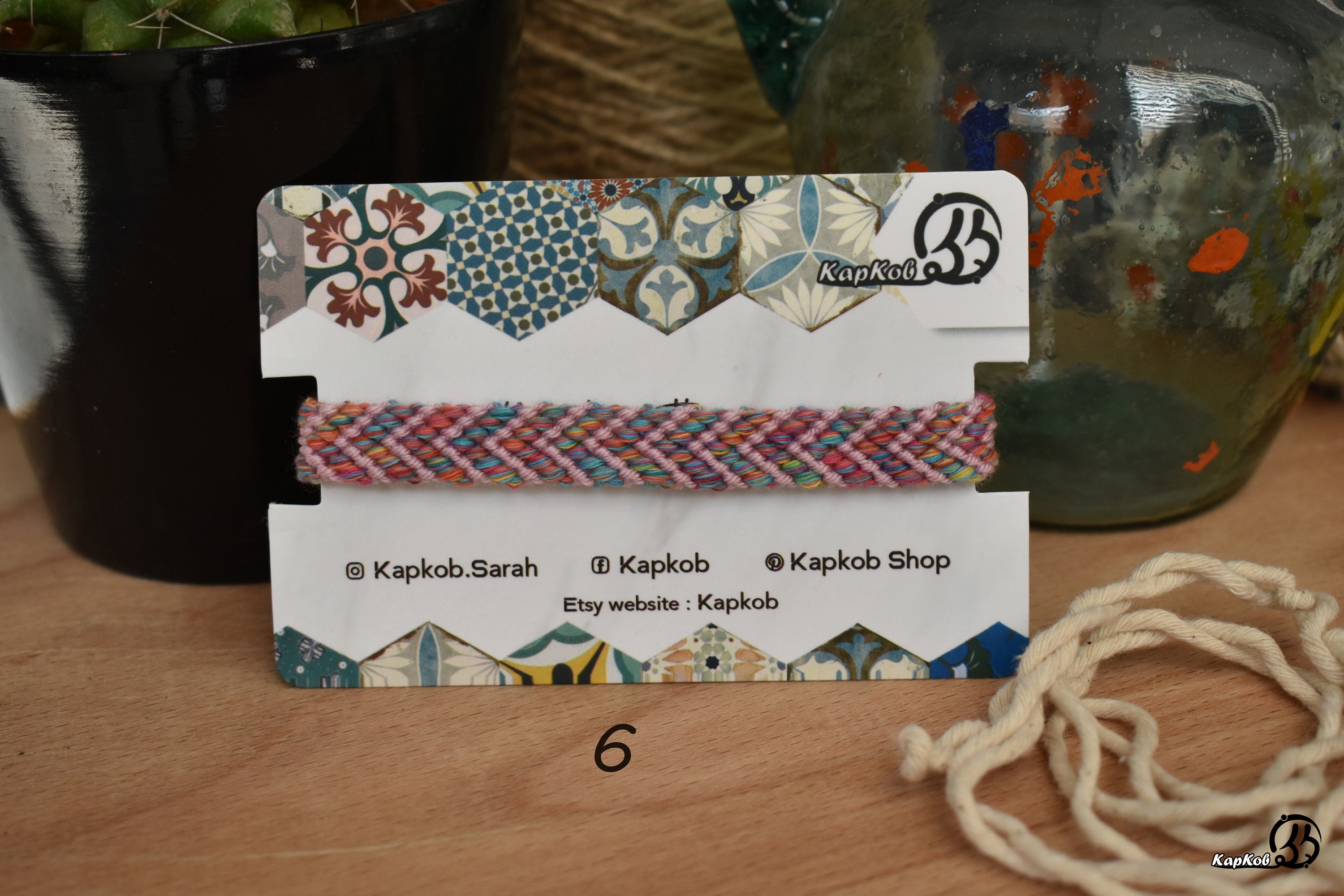 Multi Colored Thread Friendship Bracelet-handmade for Wrist or - Etsy