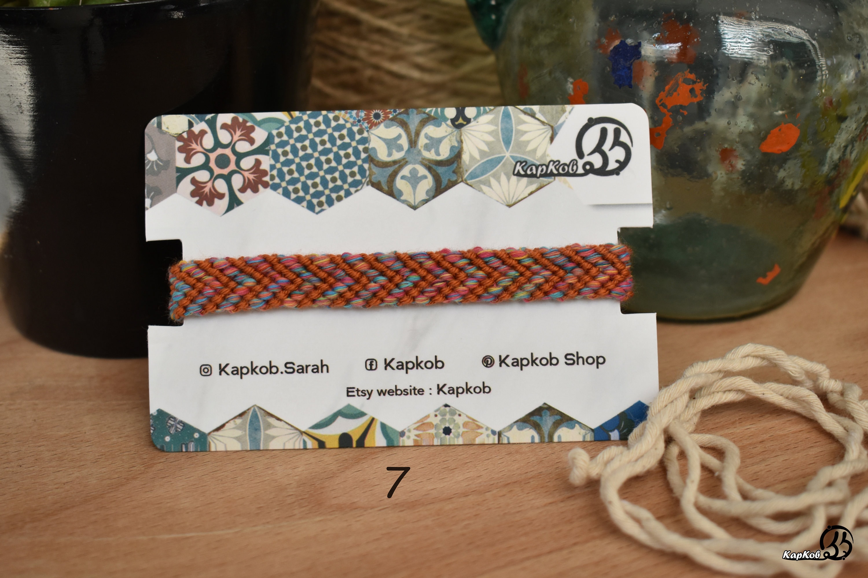 Multi Colored Thread Friendship Bracelet-handmade for Wrist or - Etsy