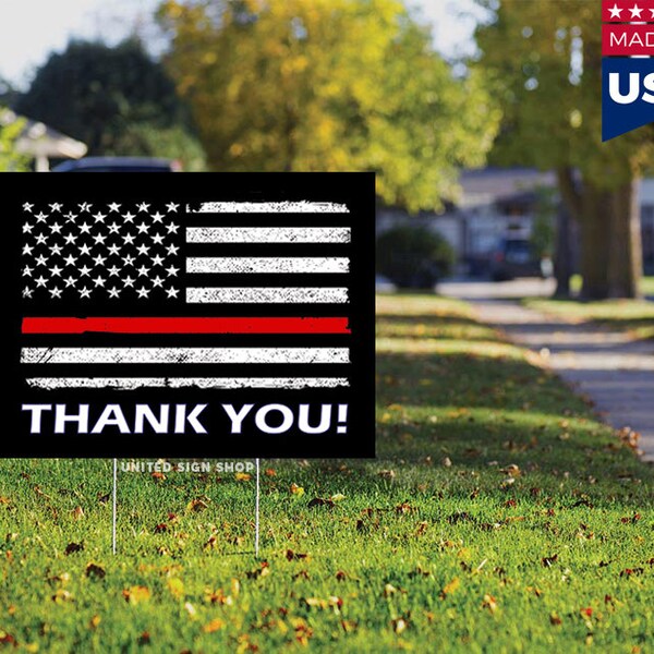 Firefighter Thank You Stickers - Etsy