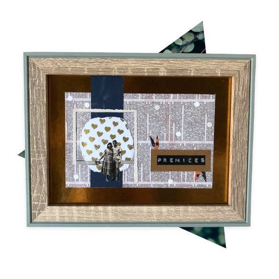 Old Photo Collage / Art Collage / Retro Deco / Retro Photo / - Etsy