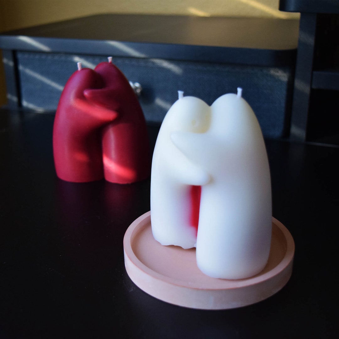 Valentine's Day Loving Glow, Passionate Pour Candle With a Heart of Red ...