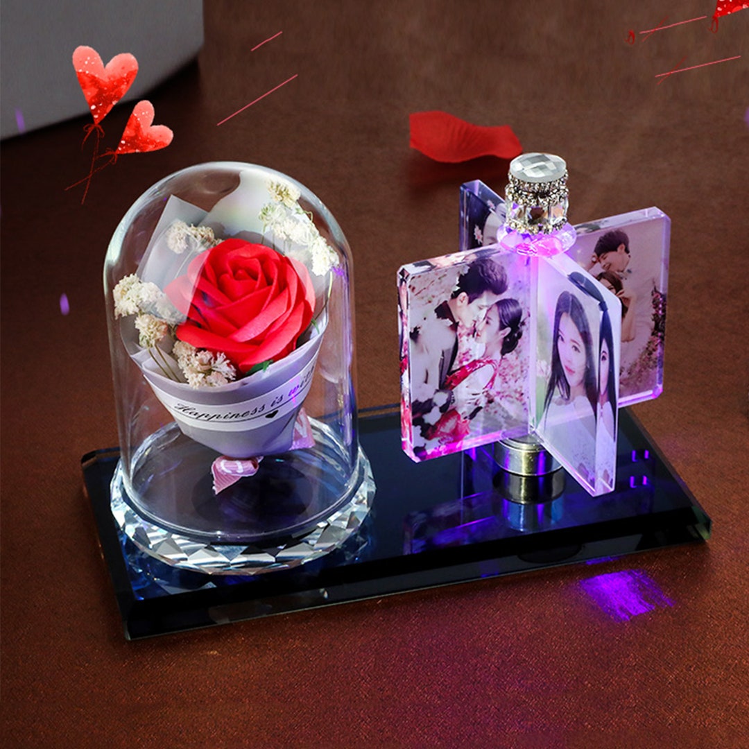 Thanksgiving Gift Unique Crystal Windmill Photo Frame, Customized With ...