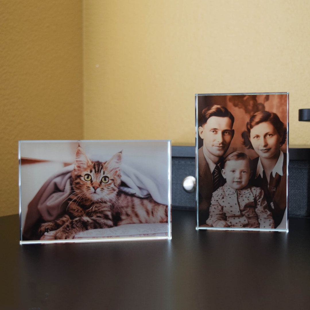 Personalized Crystal Photo Frame – Custom Rectangle Picture Block for ...