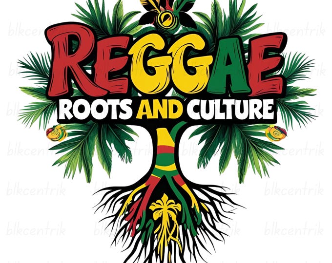 Reggae Roots PNG: Caribbean Festival T-shirt Design (digital Download ...