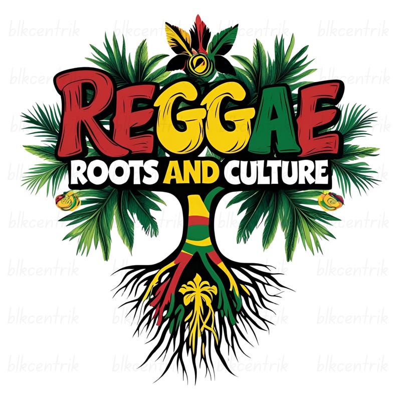 Reggae Roots PNG: Caribbean Festival T-shirt Design (digital Download ...