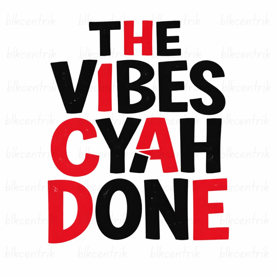 The Vibes Cyah Done PNG: Trinidad Carnival T-shirt Design - Etsy