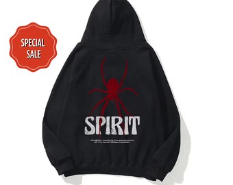Black Spider Hoodie - Etsy