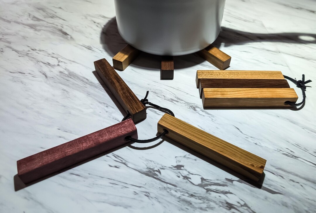 Wood Trivet, Wood Hot Plate, Table Protector, Hardwood Trivet, Pot ...