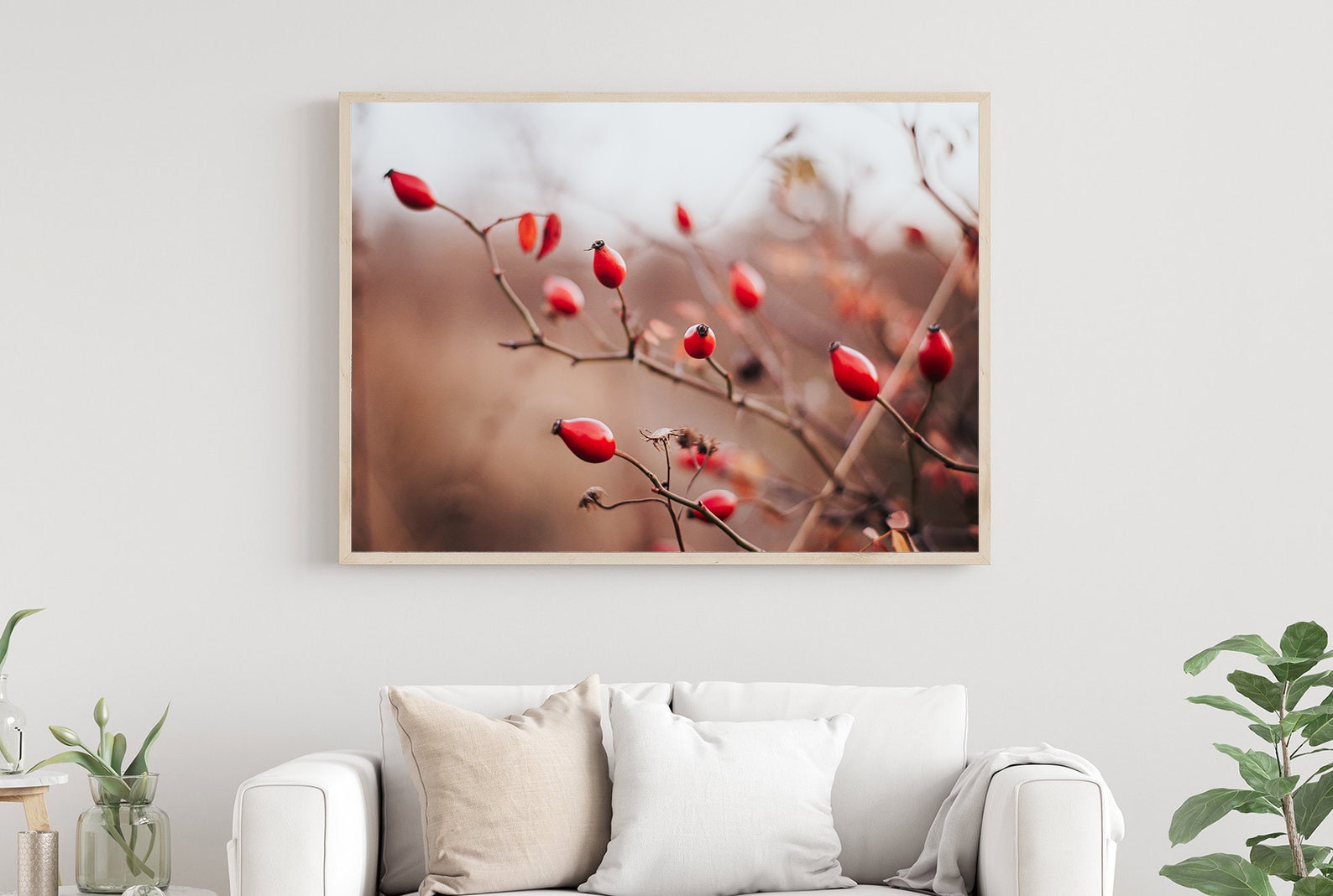 Rose Hips Fine Art Photography Print, Modern Minimalist (instant ...