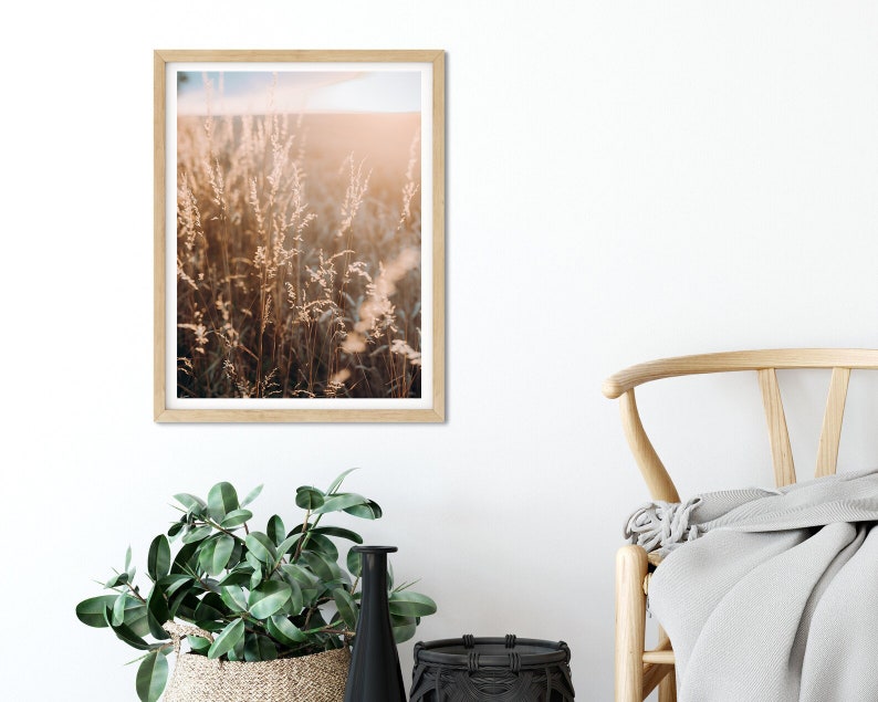 Dried Grass Print, Farmhouse Pampas Grass Print, Wild Grass Print ...