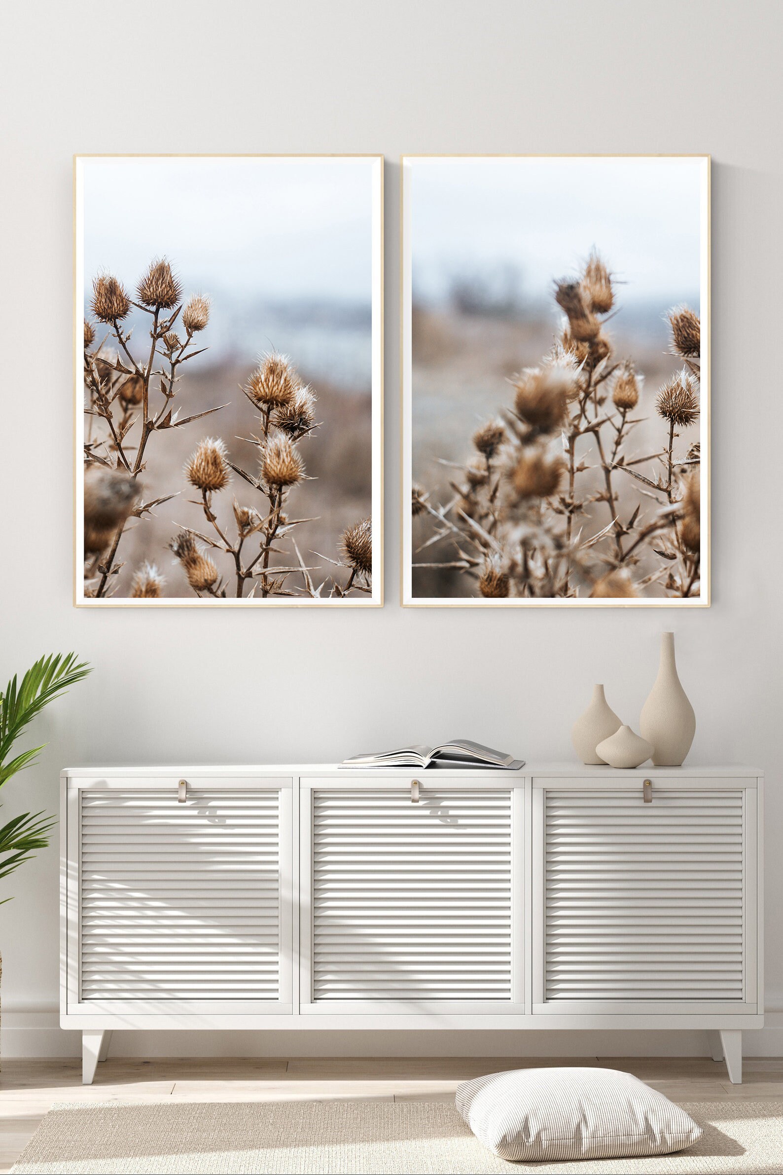 Botanical Prints Set of 2,wild Grass Print,set of 2 Wall Art,farmhouse ...