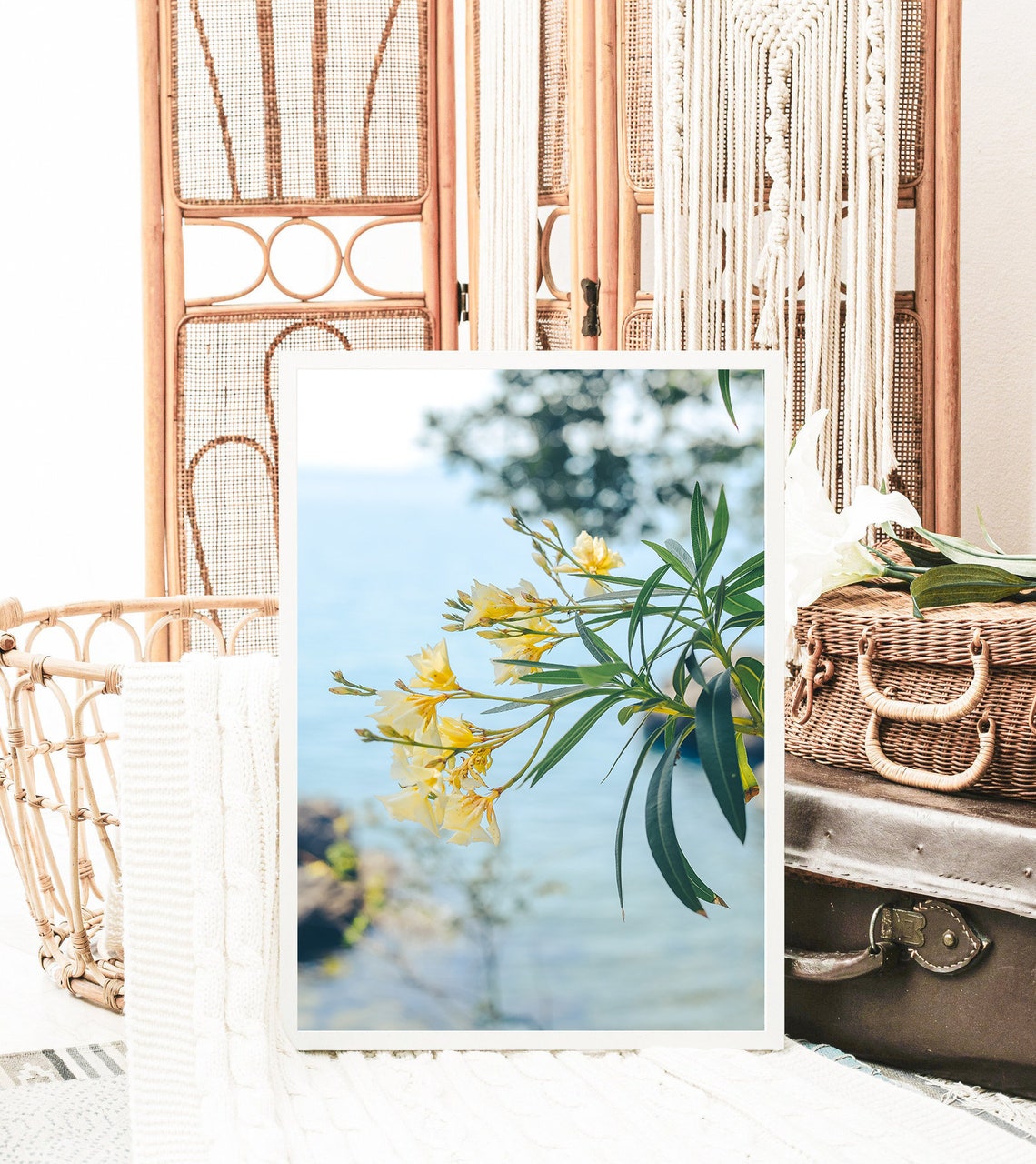 Yellow Oleander Print Flowers Wall Art Oleander Wall Art - Etsy