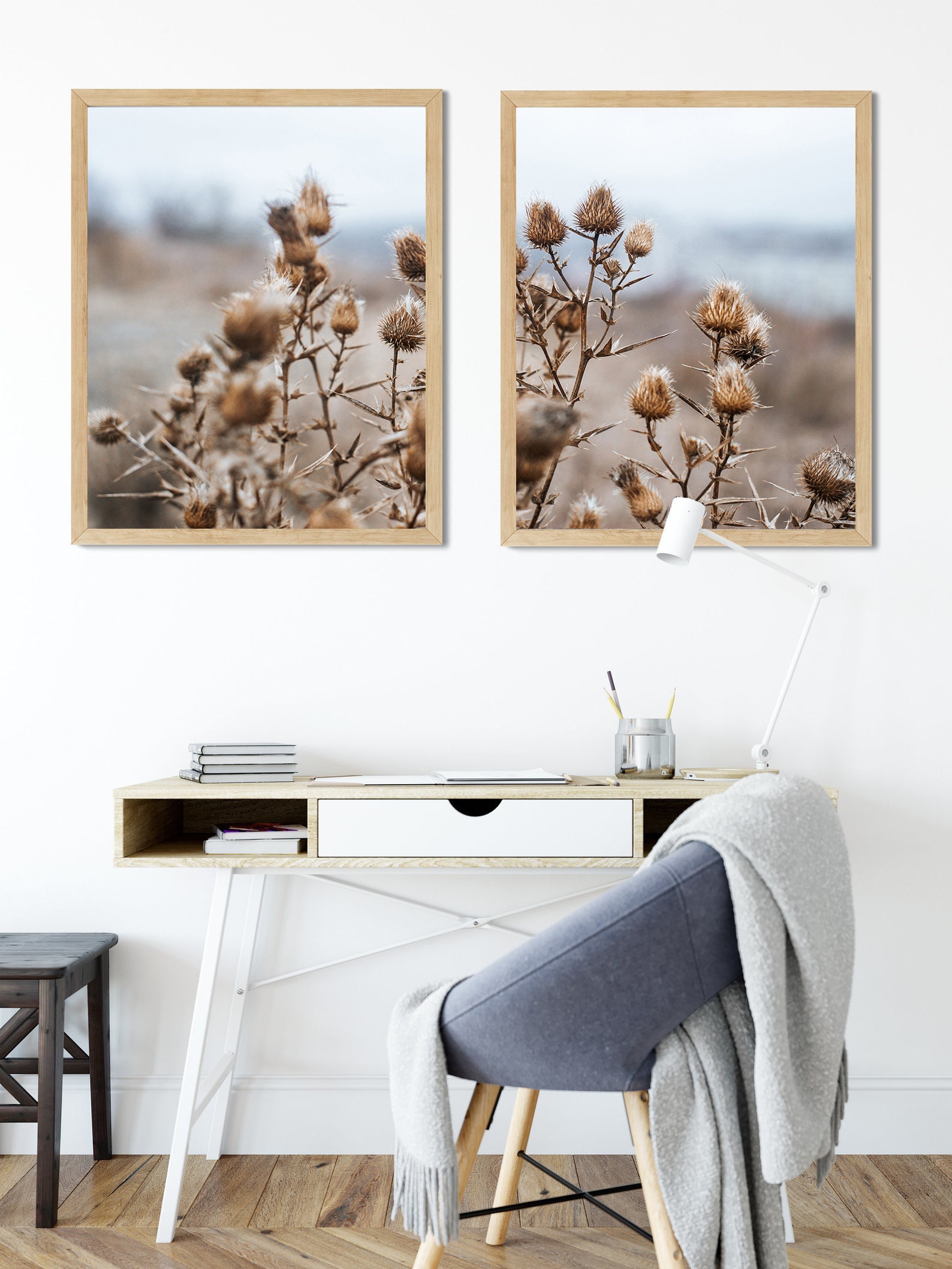 Botanical Prints Set of 2,wild Grass Print,set of 2 Wall Art,farmhouse ...