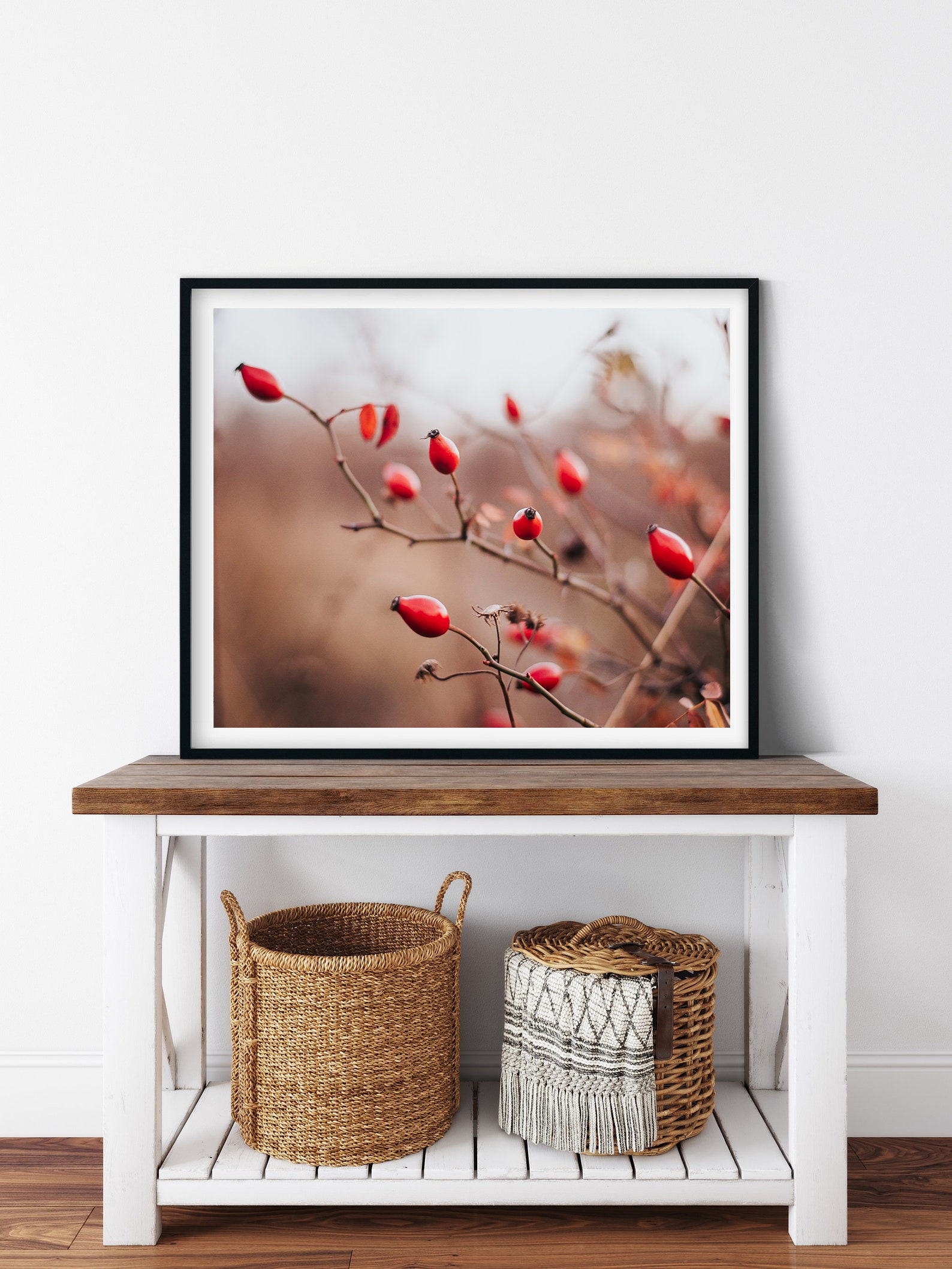 Rose Hips Fine Art Photography Print, Modern Minimalist (instant ...