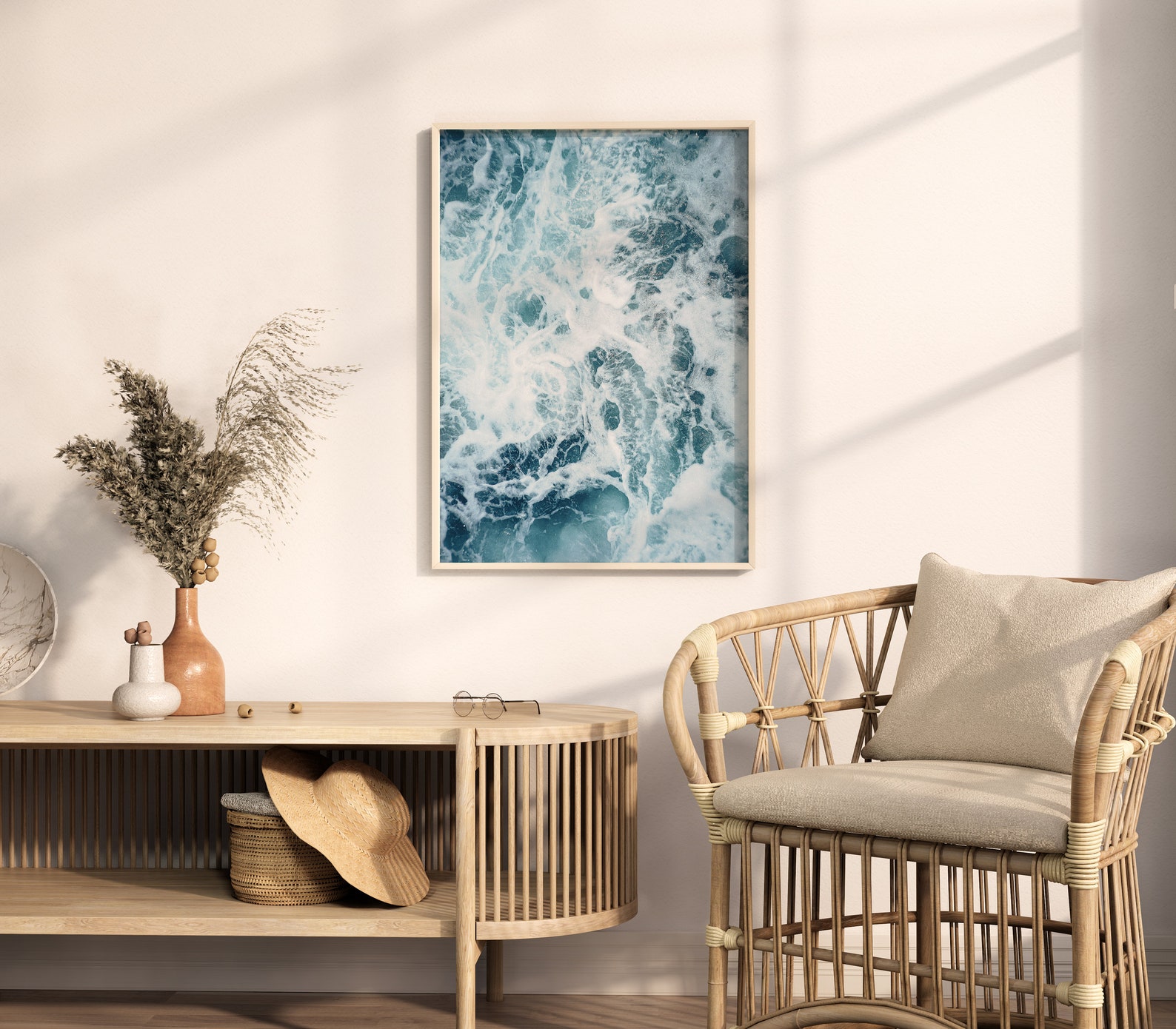 Ocean Water Print, Nautical Wall Art, Digital Download, Coastal Decor ...