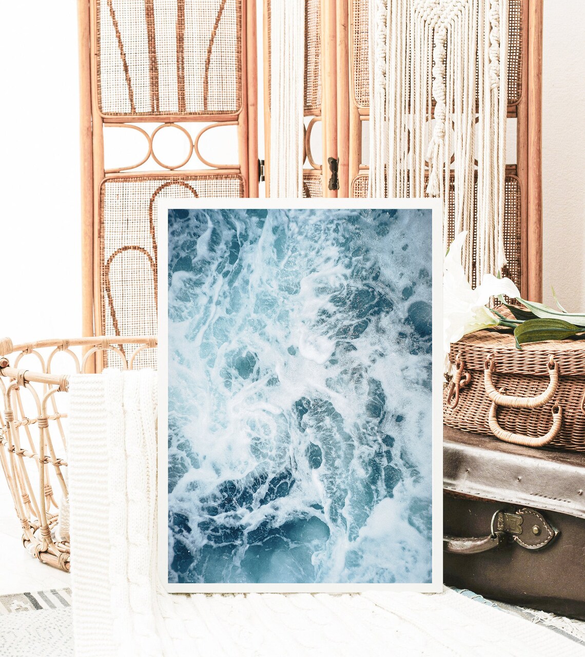 Ocean Water Print, Nautical Wall Art, Digital Download, Coastal Decor ...