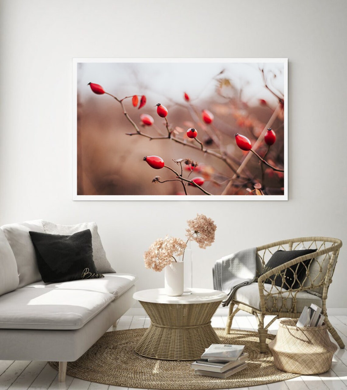 Rose Hips Fine Art Photography Print, Modern Minimalist (instant ...