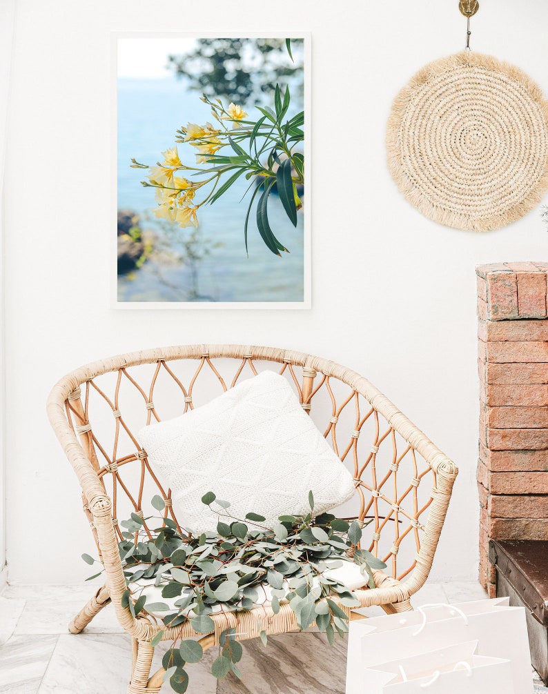 Yellow Oleander Print Flowers Wall Art Oleander Wall Art - Etsy