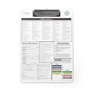 Medical Speech Pathology Clipboard - Etsy