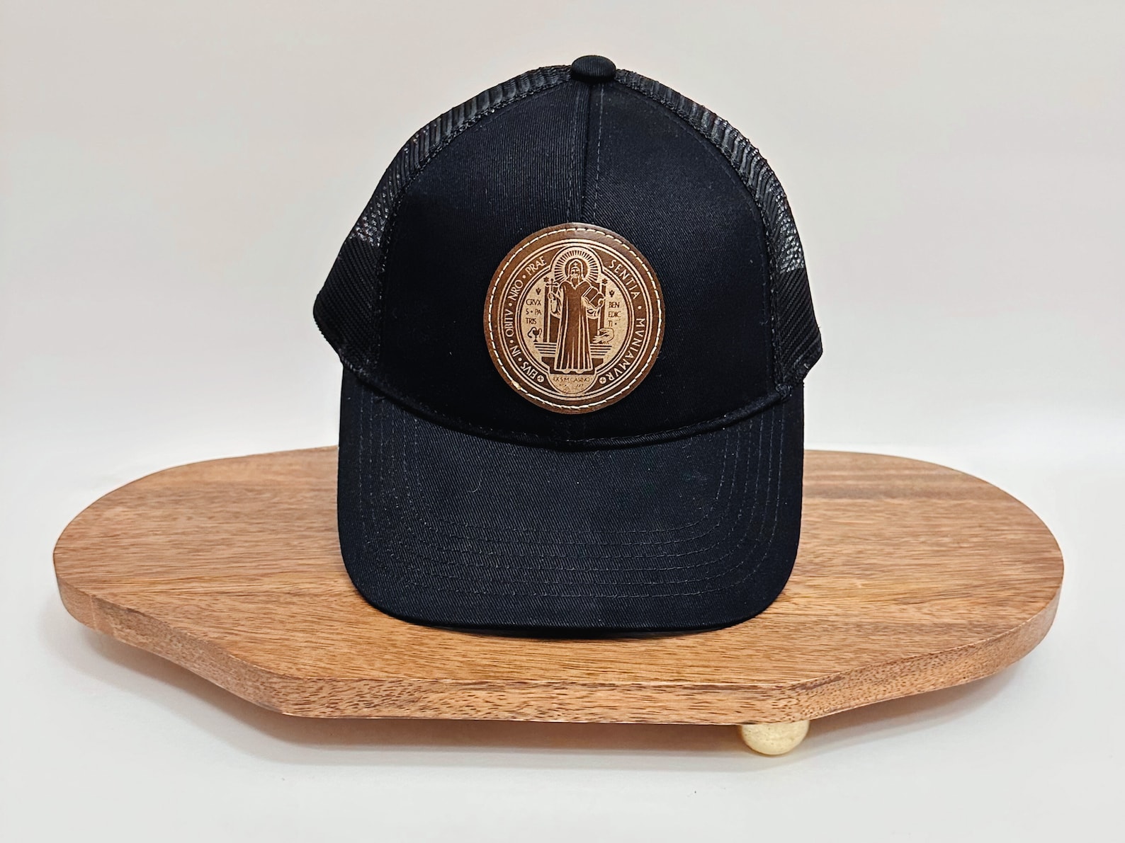 St. Benedict Hat/ St. Benedict Medal/ Catholic Hat for Men/ Catholic ...