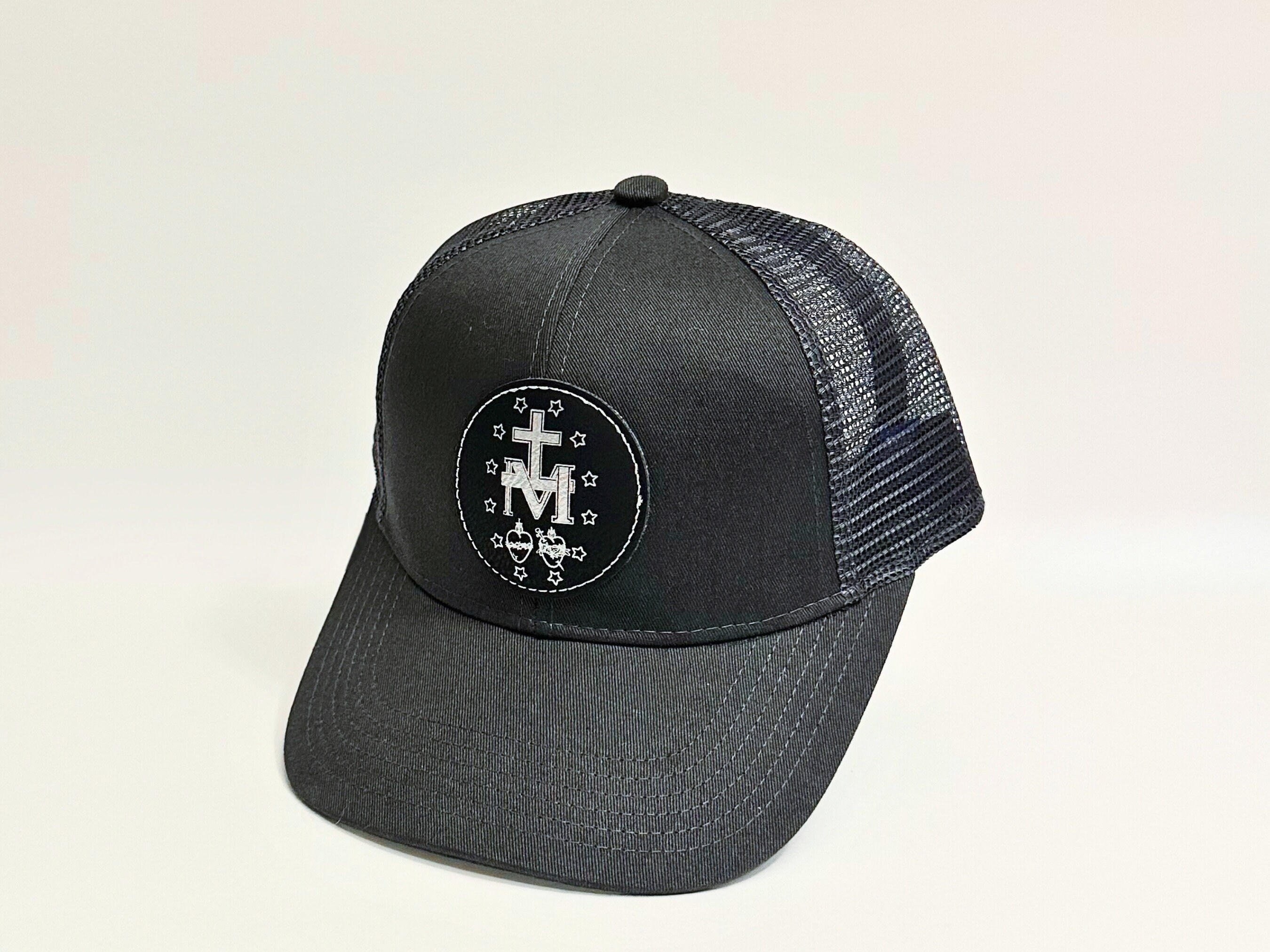 Miraculous Medal Hat/ Leather Patch Hat/ Catholic Hat for Men/ Catholic ...