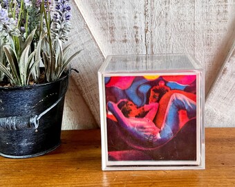 Vintage 1970s, Small Photo Cube, Clear Acrylic Cube, 2-1/2 Square ...